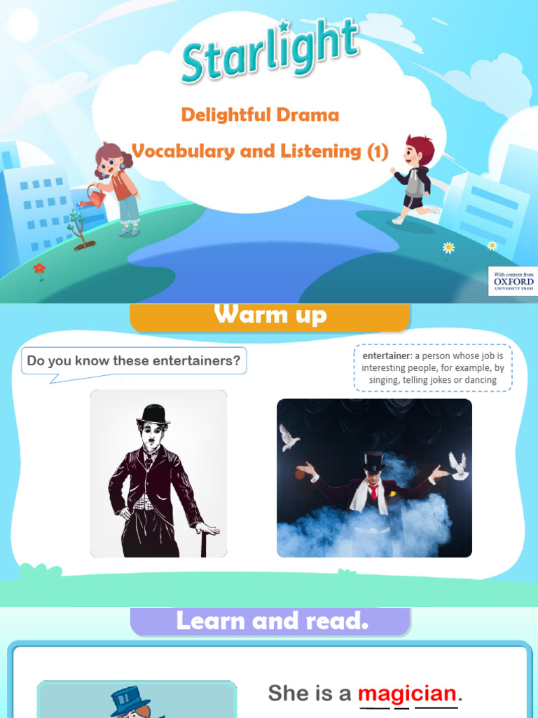 Unit 1 Lesson 5 Delightful Drama Vocabulary and Listening | PDF
