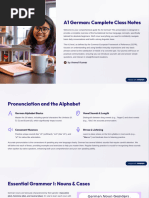 Goethe A1 German Syllabus Overview | PDF