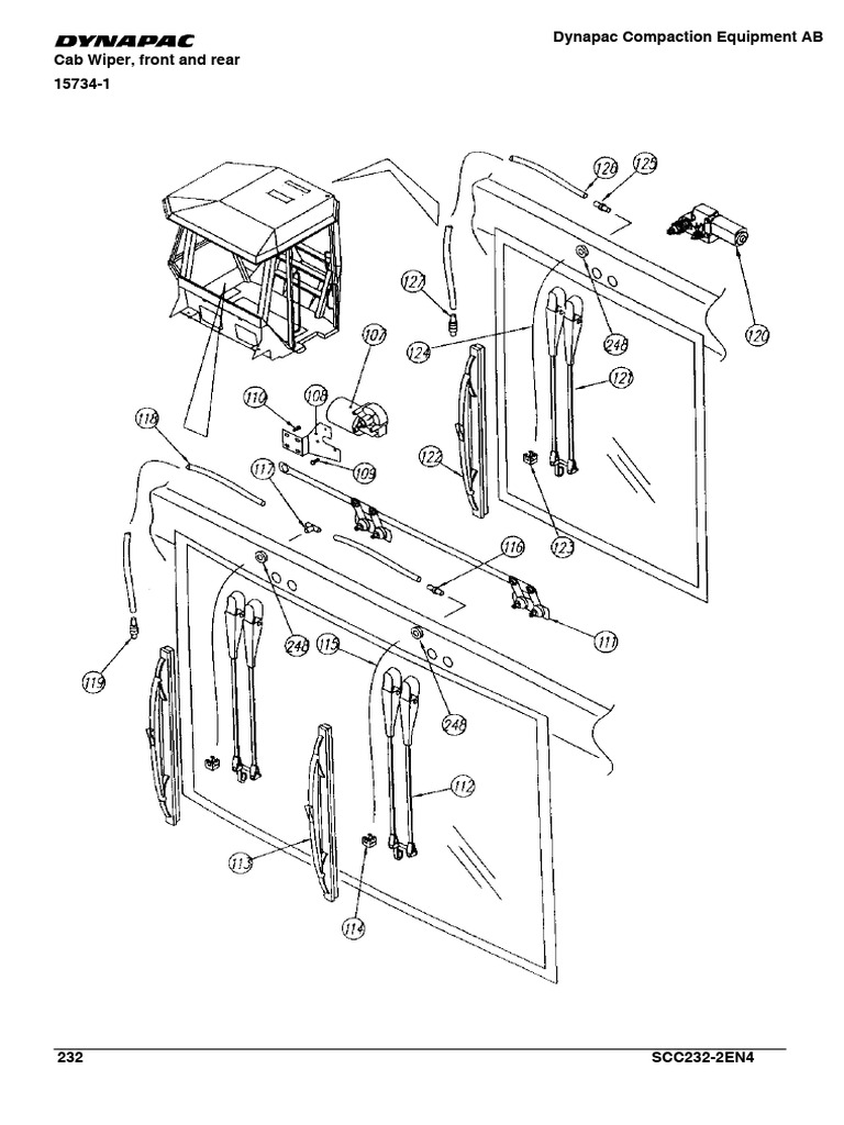 Dynapac Cab Components and Wipers Guide | PDF | Electrical Connector ...