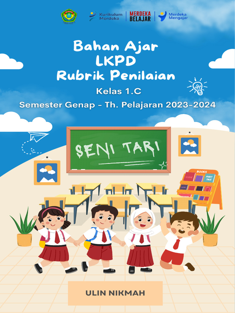 Bahan Ajar - LKPD - Rubrik Penilaian Tari Kelas 1c Genap | PDF