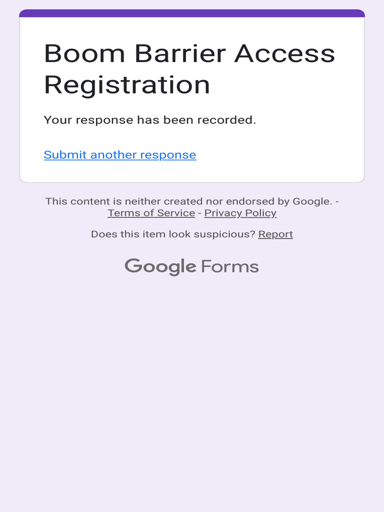 Boom Barrier Access Registration | PDF
