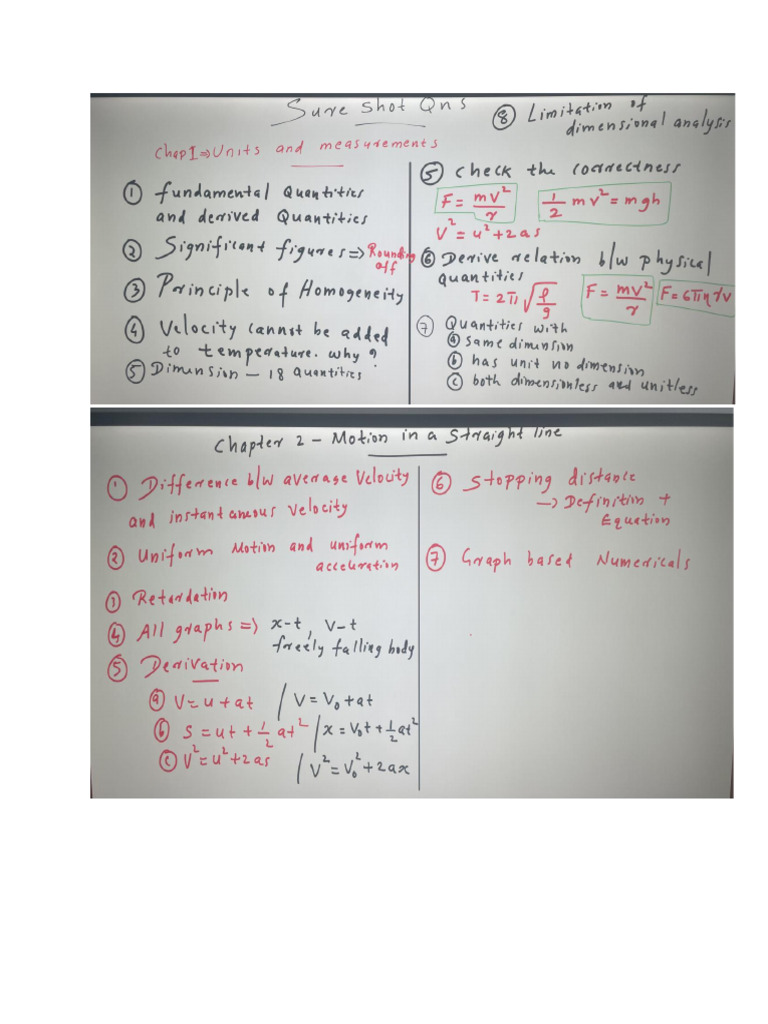 Plus One Physics 50 Plus Mark Qns Lal Brothers Media | PDF | Waves | Collision