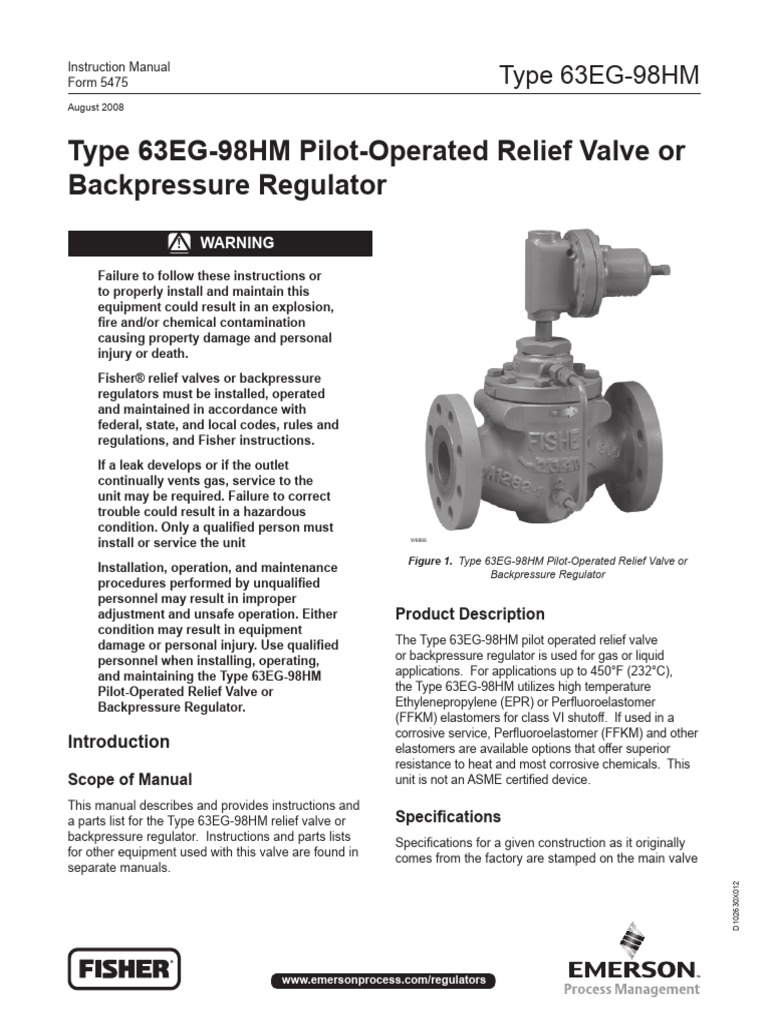 63EG - 98HM - Instruction Manual | PDF | Valve | Pipe (Fluid Conveyance)