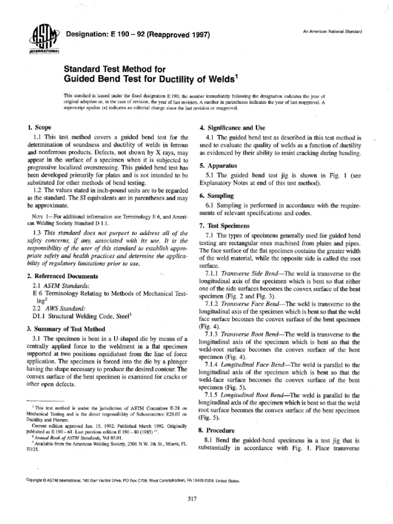 Astm E190-92 - TOAZ - INFO | PDF