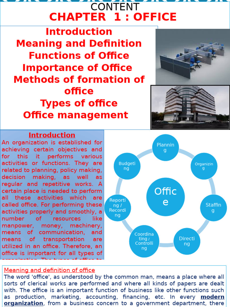 Office Functions and Importance | PDF | Information | Policy