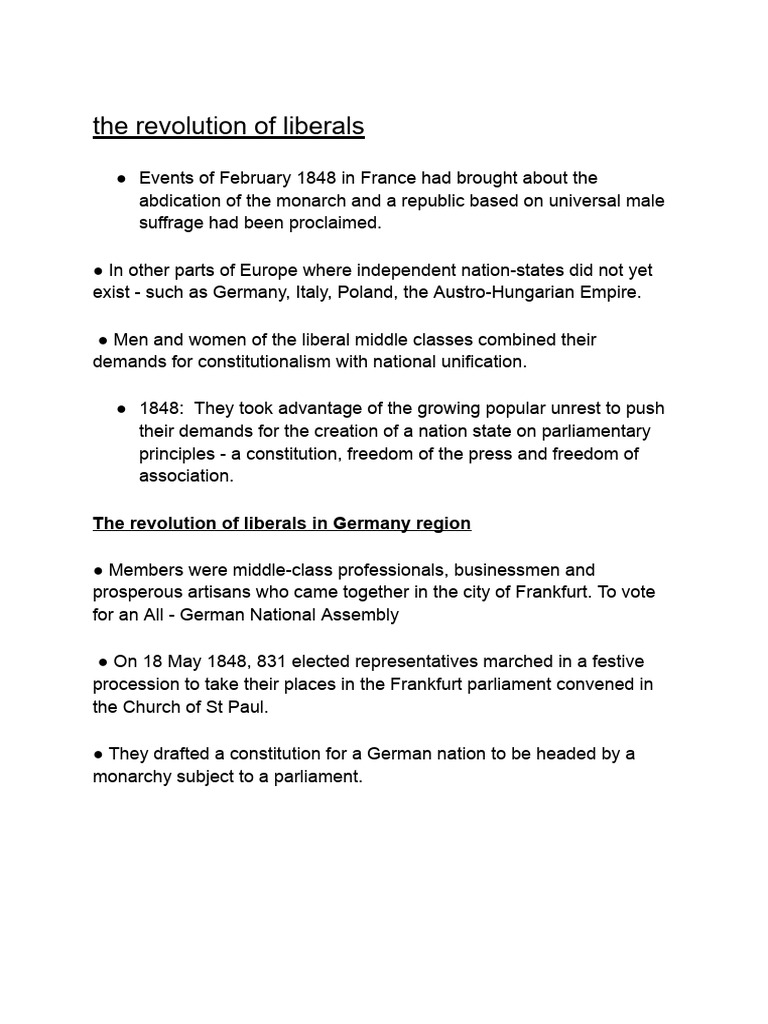The Revolution of Liberals | PDF