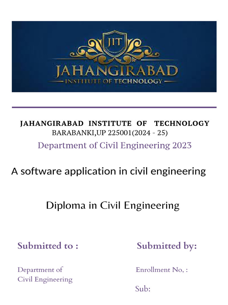A Software Application in Civil Engineering | PDF