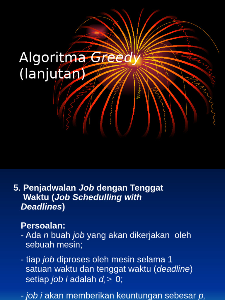 Algoritma Greedy (lanjutan) | PDF