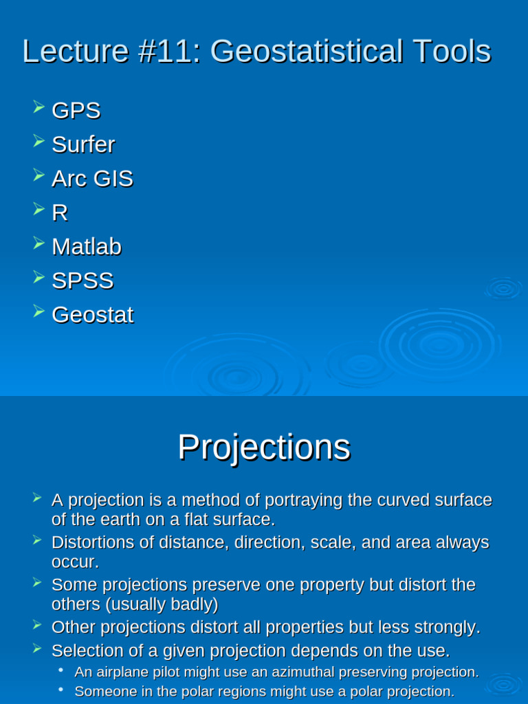 Lecture#11 Toola For Spatial Interpolation Final 10 | PDF | Spatial Analysis | Statistics