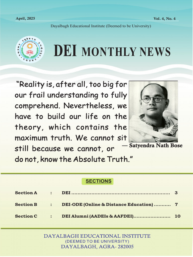 DEI Monthly News - April - 2025 - 26.04.25 | PDF