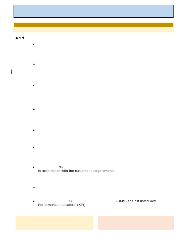 4.1 Qhse Objectives of The Company | PDF | Safety | Occupational Safety ...
