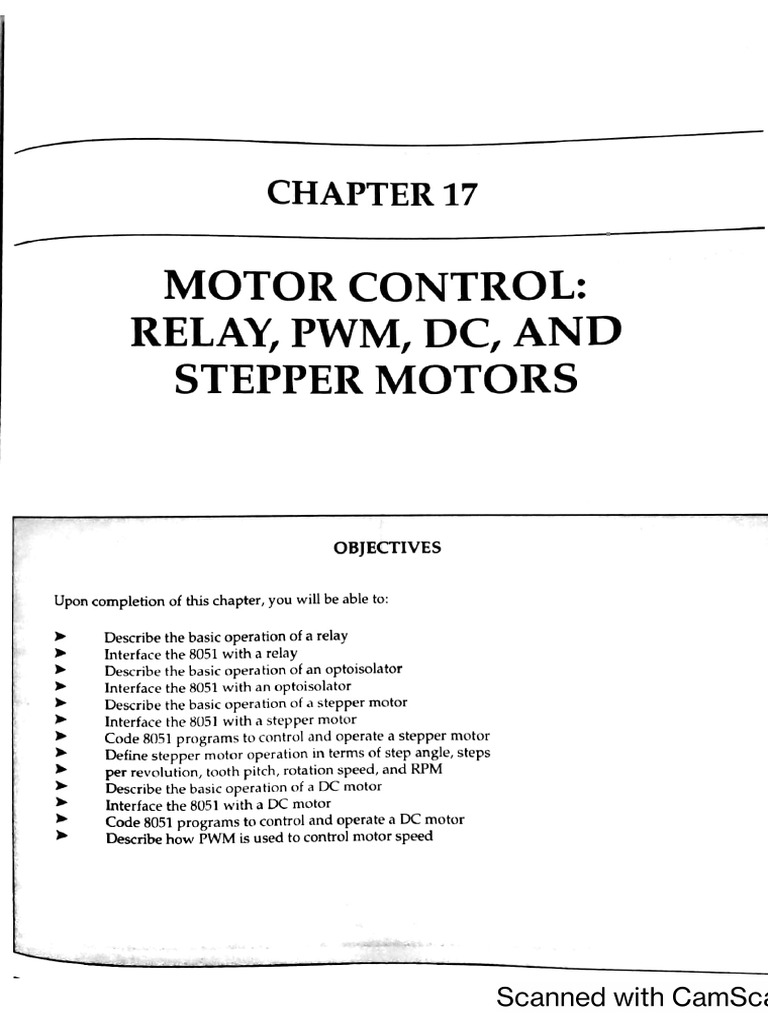 Stepper Motor and DC Motor Interfacing | PDF