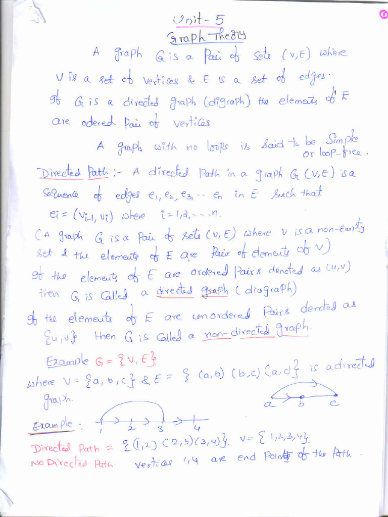 Graph Theory Notes | PDF