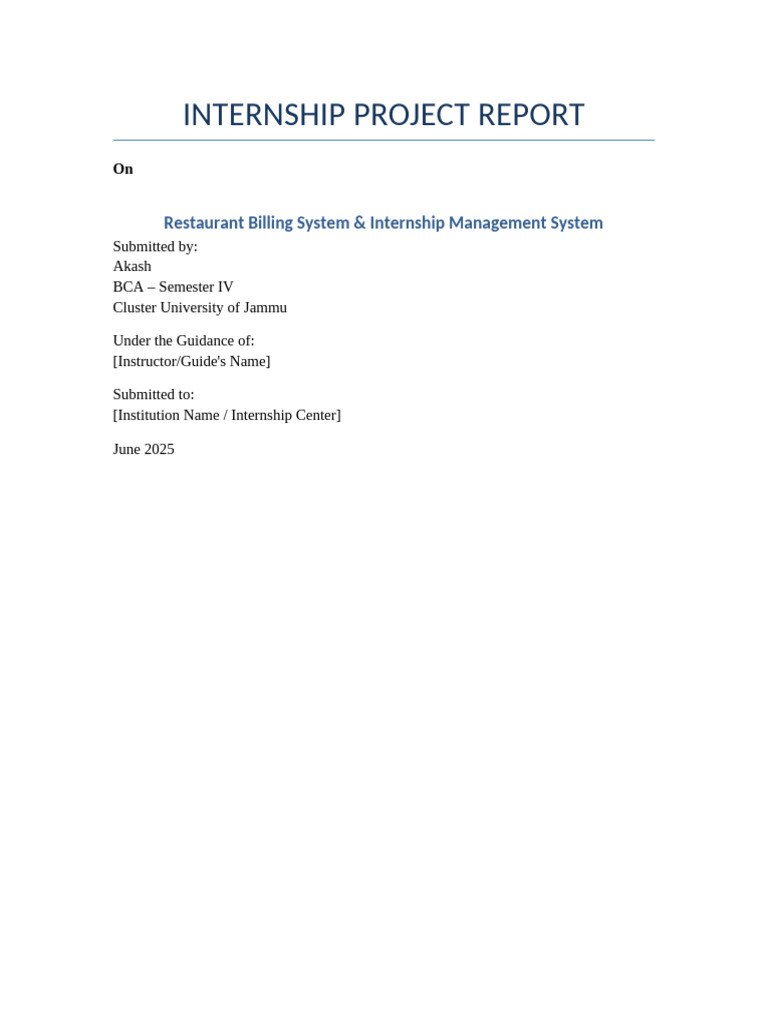 Internship Project Report Akash | PDF | Web Development | Php
