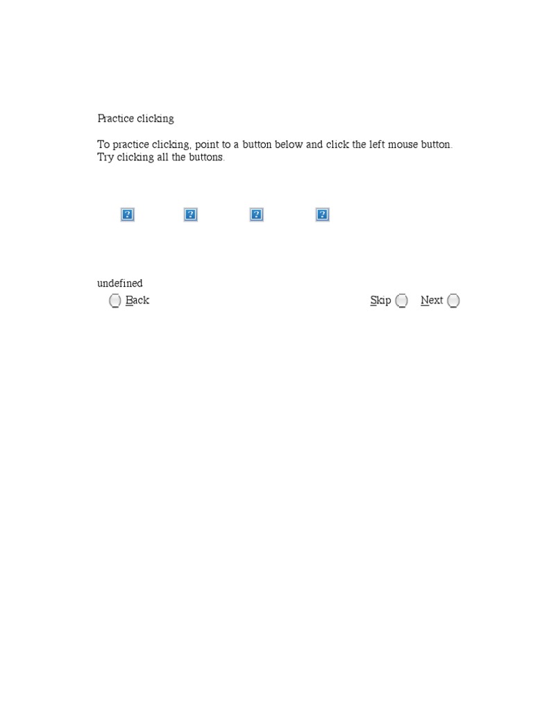 Click Practice Instructions | PDF
