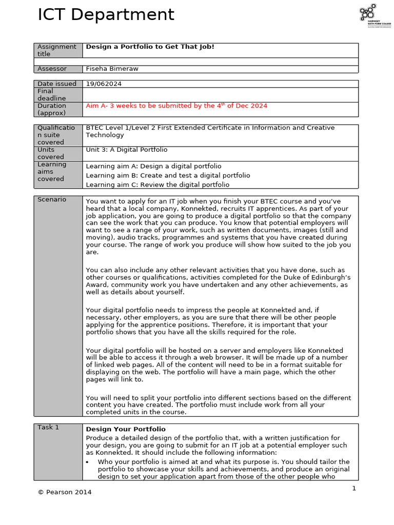 Design Your IT Job Portfolio Guide | PDF | World Wide Web | Internet & Web