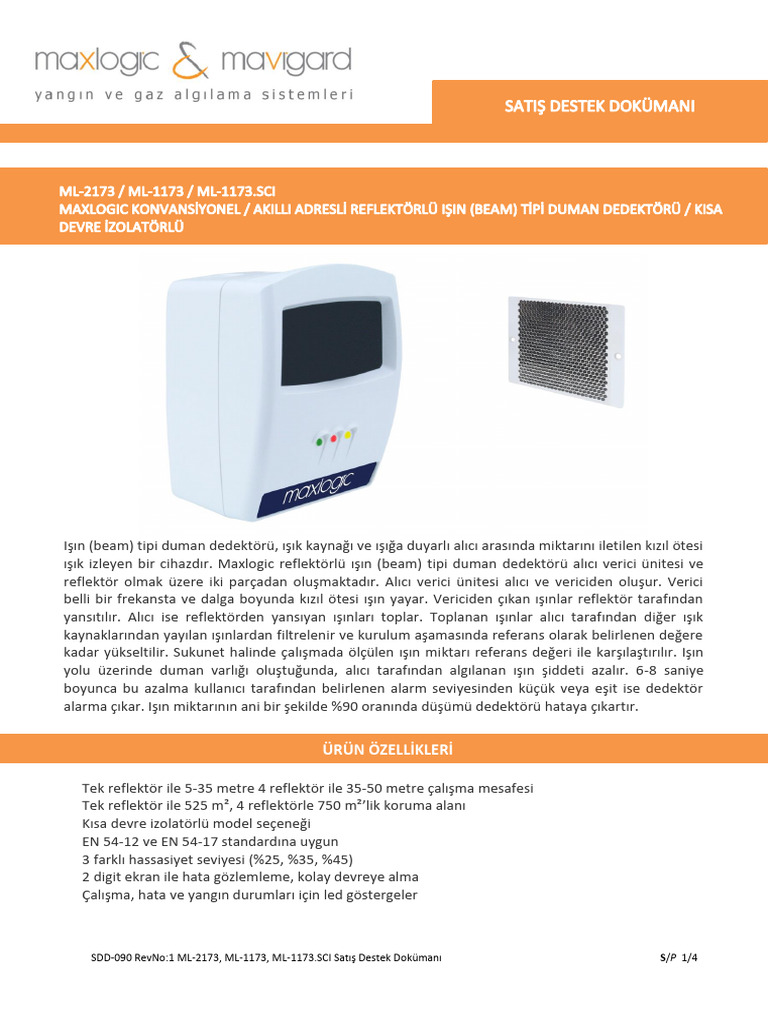 ML-2173, ML-1173, ML-1173.SCI Satis Destek Dokumani | PDF