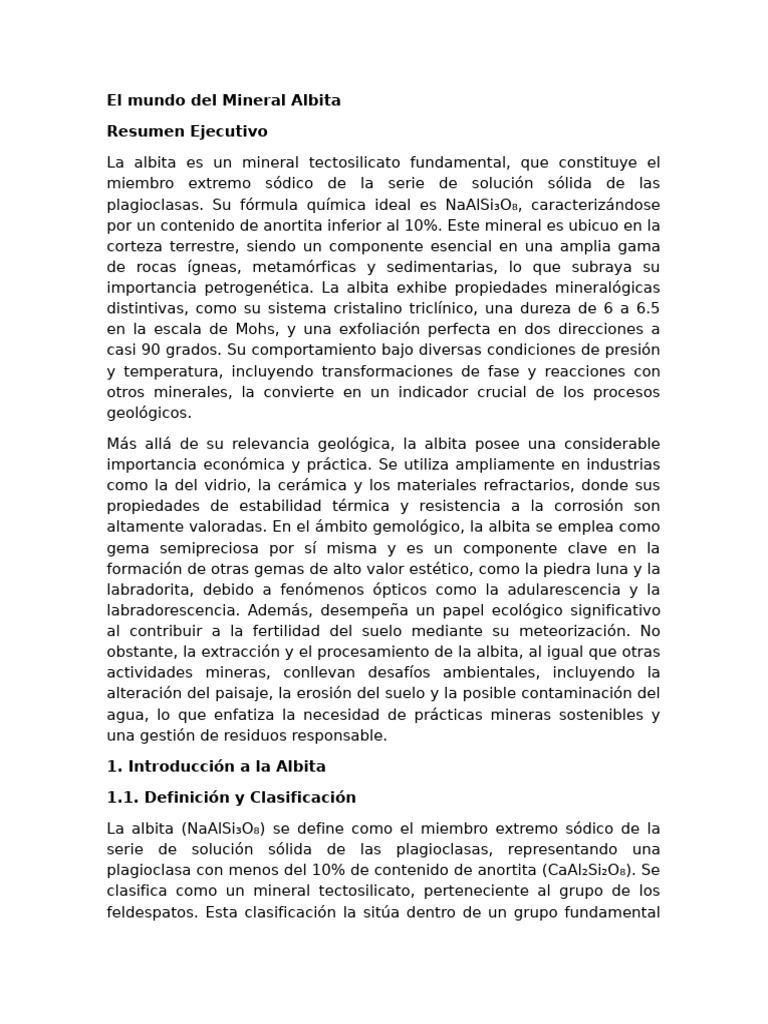 El Mundo de La Albita | PDF | Minerales | Suelo