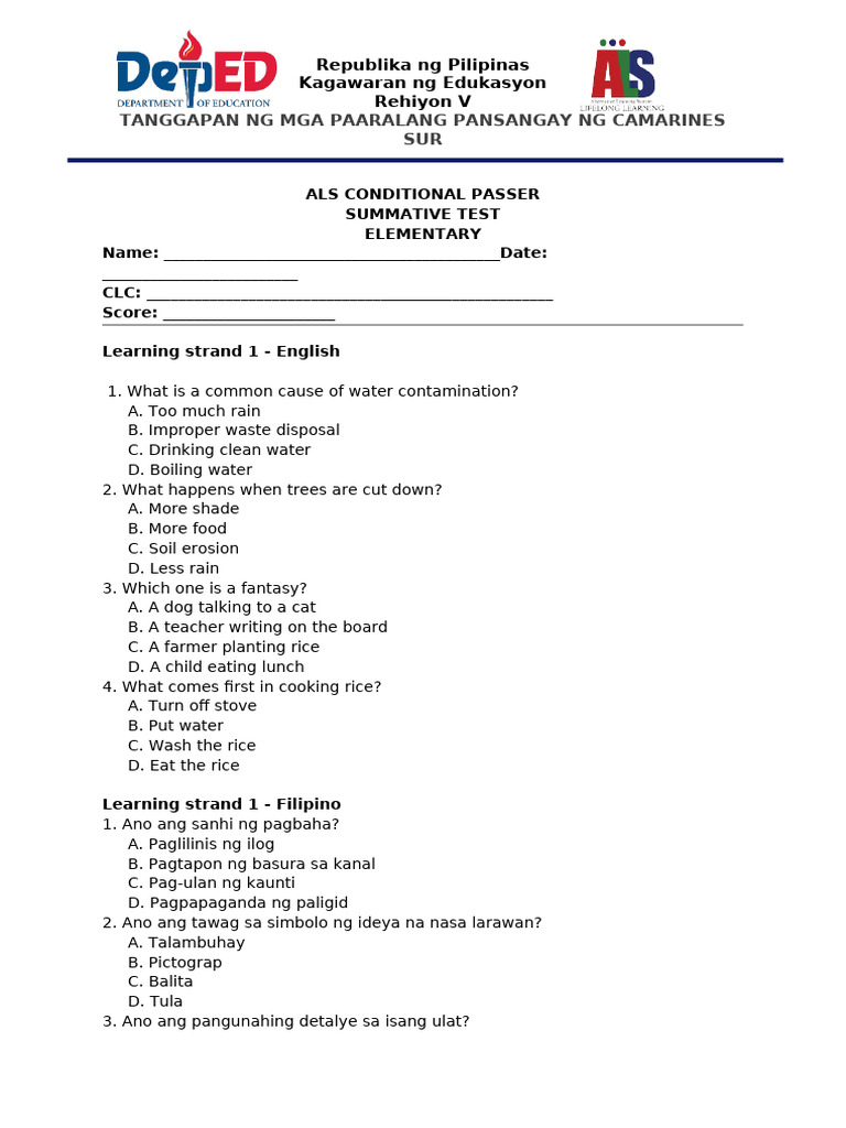 Elementary Summative Test Guide | PDF | Image Scanner | Computer Keyboard