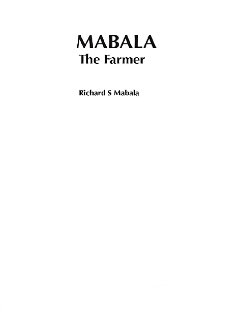 Mabala The Farmer | PDF