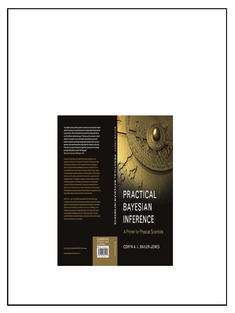 Practical Bayesian Inference A Primer For Physical Scientists 1st Edition Coryn A L Bailer Jones ...
