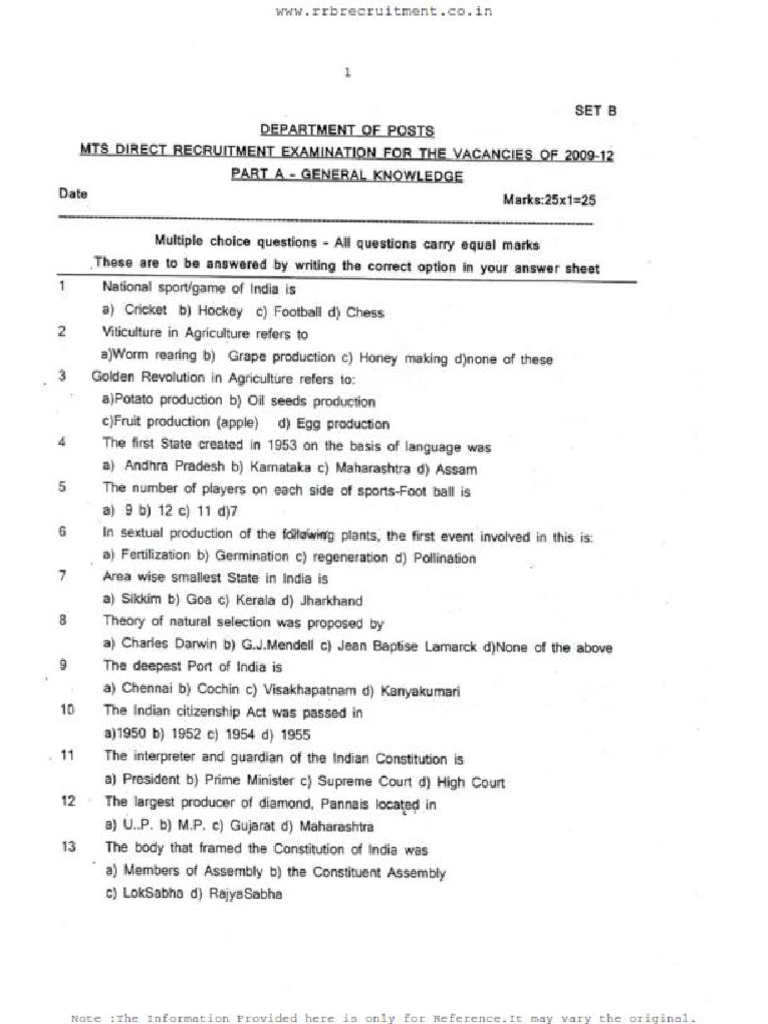 AP MTS Papers | PDF