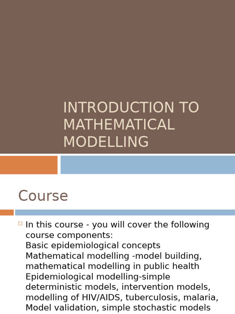 Introduction To Mathematical Modelling | PDF | Infection | Epidemics
