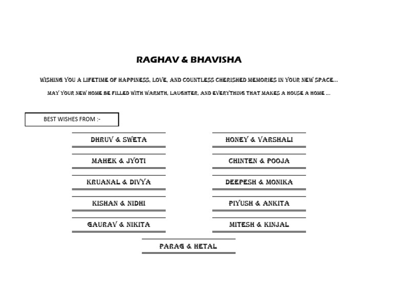 Raghav & Bhavisha | PDF