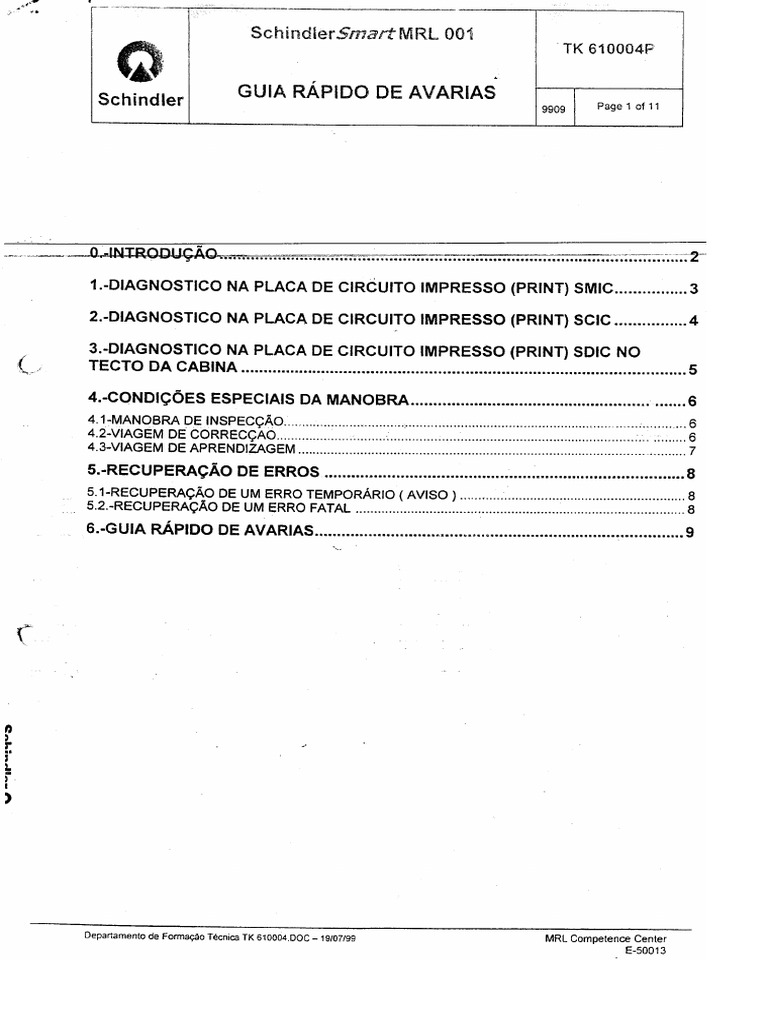 Smart MRL Guia Rapido de Avarias | PDF