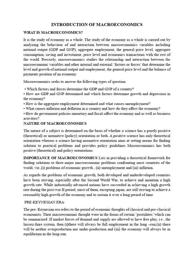MBA EFM unit 5 | PDF | Gross Domestic Product | Measures Of National Income And Output