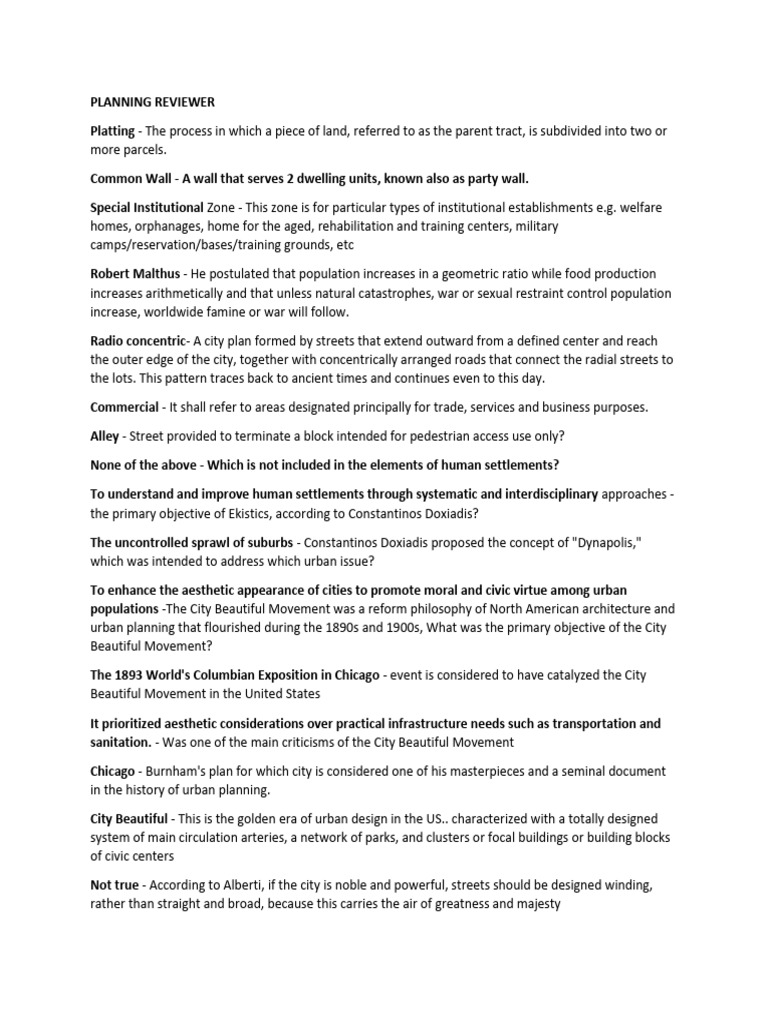 Planning Reviewer | PDF | Street | Traffic