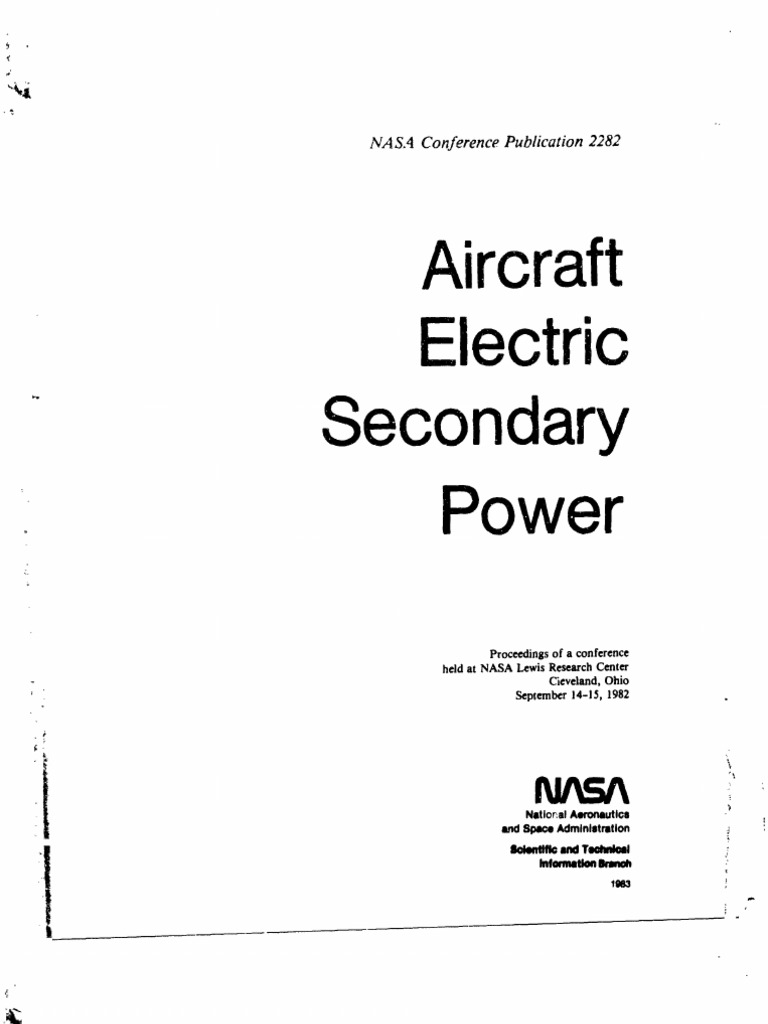 Aircraft Electric Secondary Power | PDF | Transmission (Mechanics ...