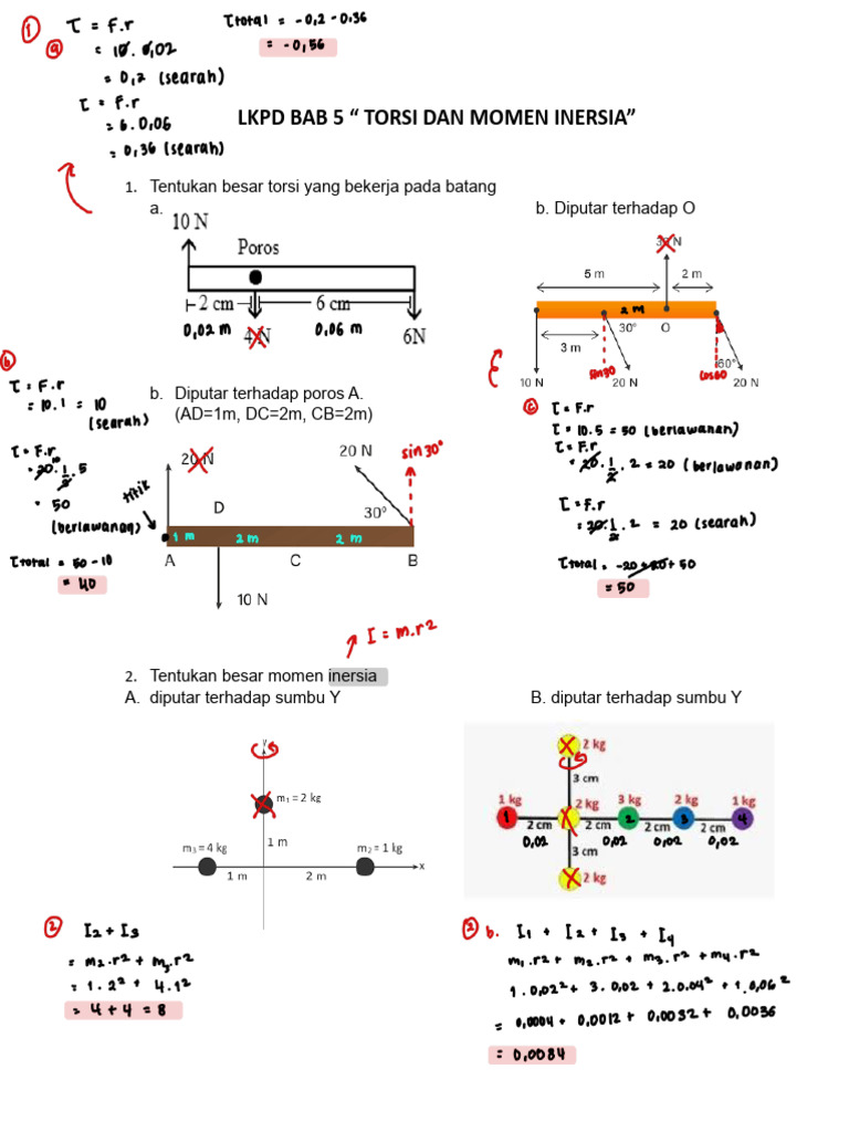 LKPD Torsi Dan Inersia - 241122 - 183913 | PDF