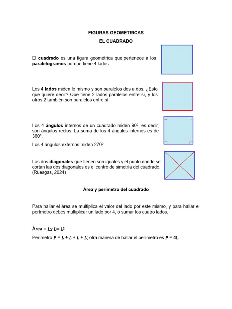 Figuras Geométricas: Cuadrado, Rectángulo y Más | PDF | Triángulo ...
