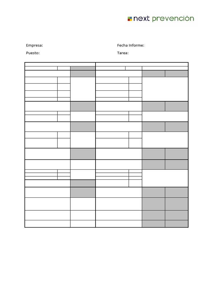 Hoja de Análisis REBA | PDF | Rodilla | Hombro