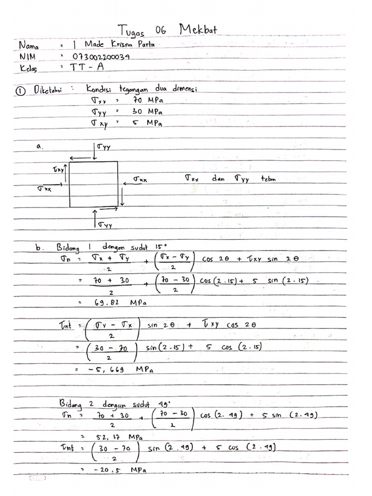 Tugas 06 Mekbat (073002200034) | PDF