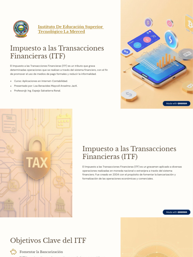 Impuesto A Las Transacciones Financieras (ITF) | PDF | Cheque | Bancos