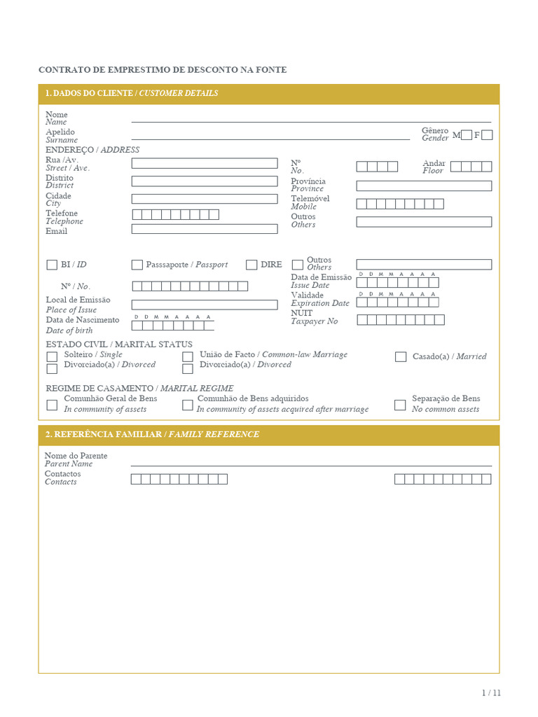 Servcred Sample CFP Contract Book A4 | PDF | Juros | Crédito