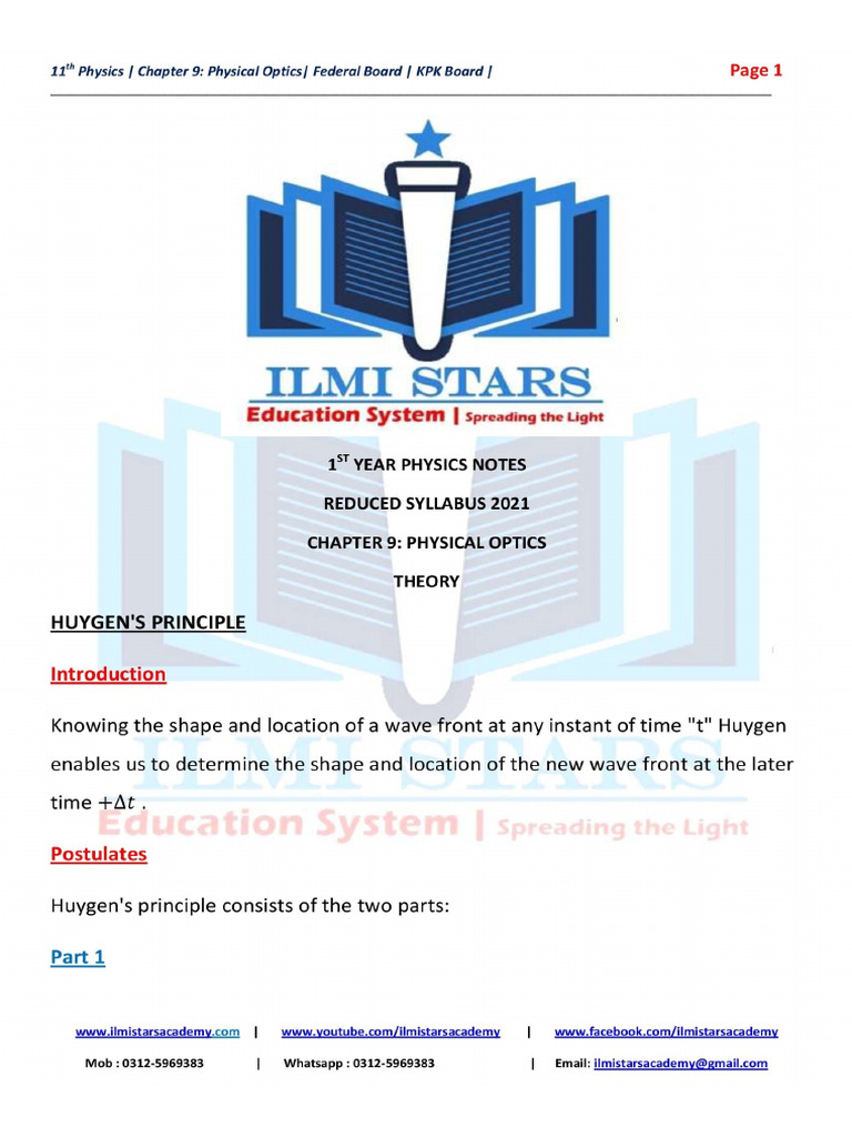 Class 11 Physics Chapter 9 Theory | PDF