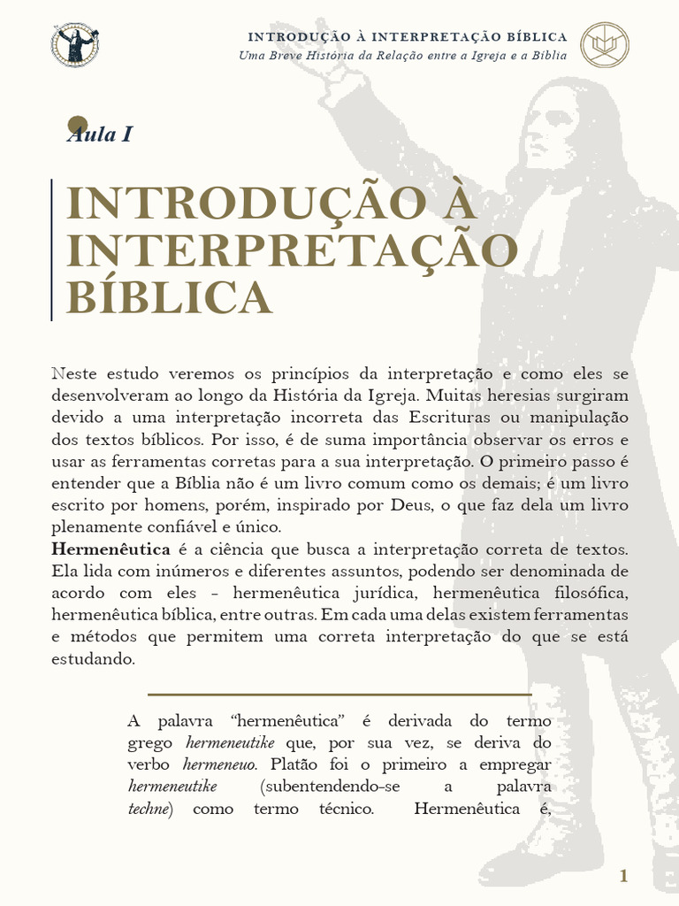 História da Interpretação Bíblica | PDF | Bíblia | Deus