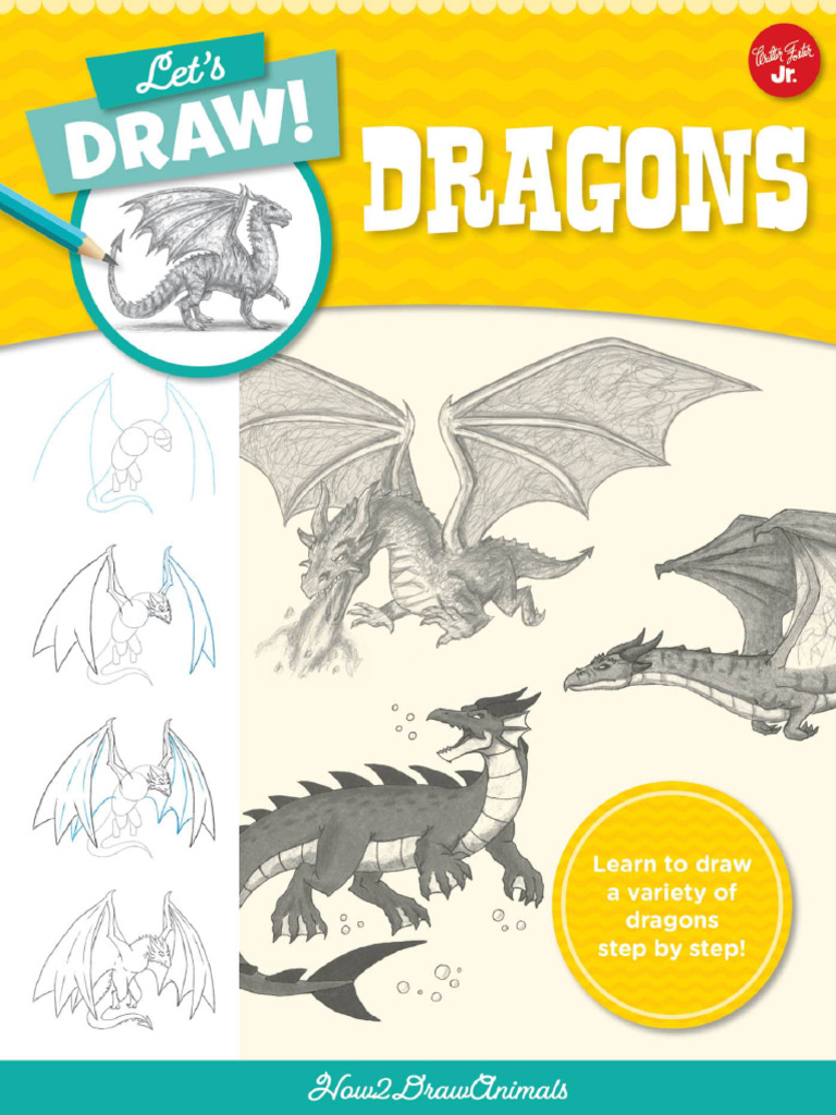 How to Draw Various Dragons | PDF | Pencil | Drawing