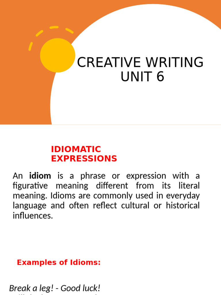 Idioms Figures of Speech and Literary Devices | PDF | Idiom