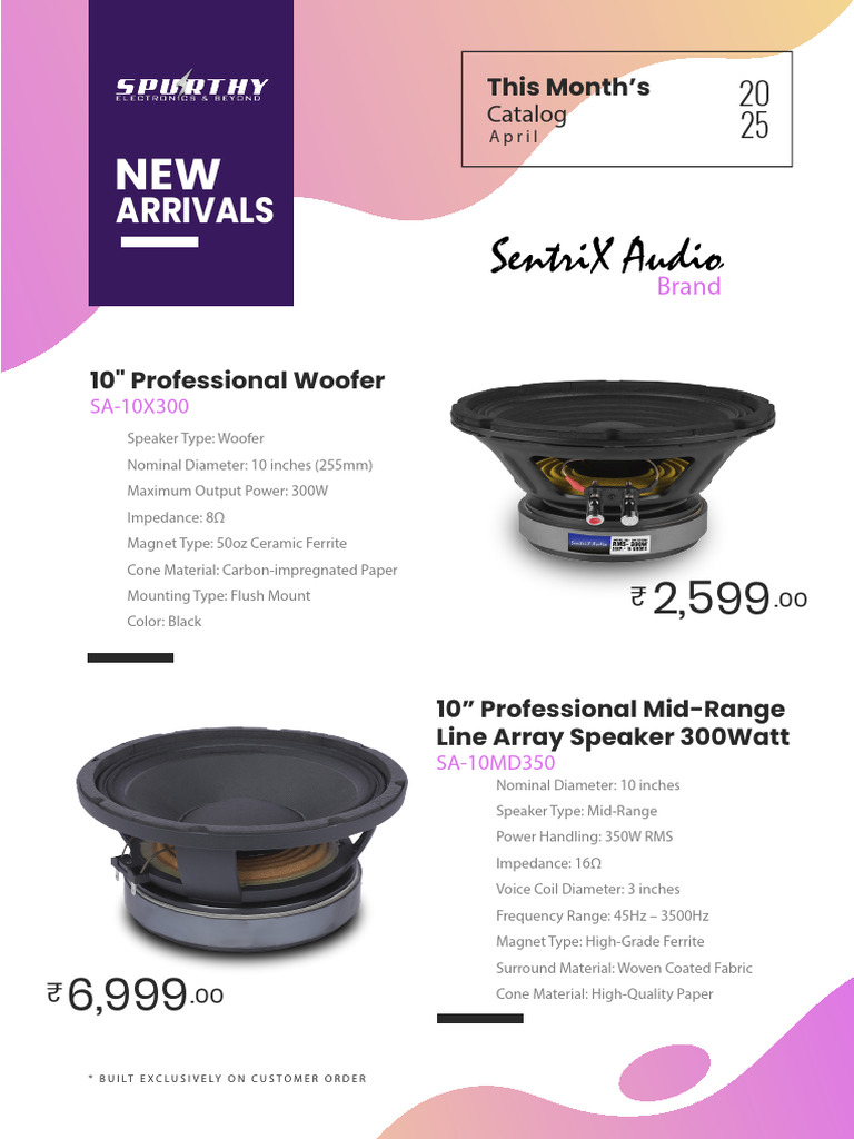 Speaker List | PDF | Loudspeaker | Sound Technology