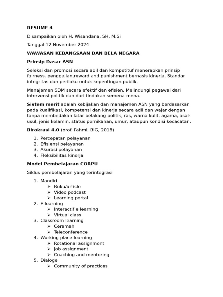 Wawasan Kebangsaan Dan Bela Negara | PDF