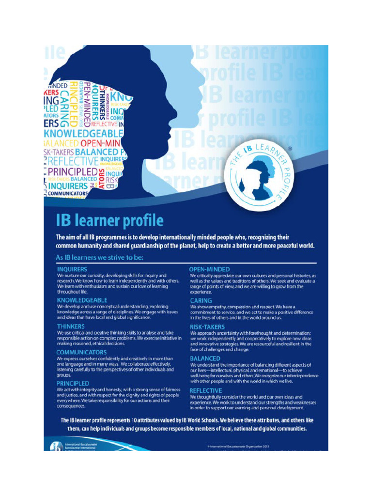 IB Learner Profile | PDF