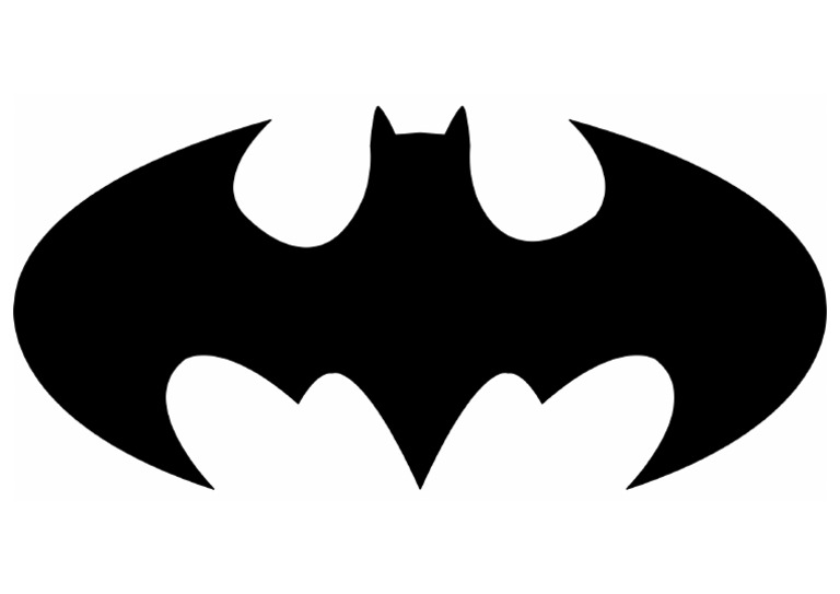 Batman Bat Sign Template Paper Craft | PDF