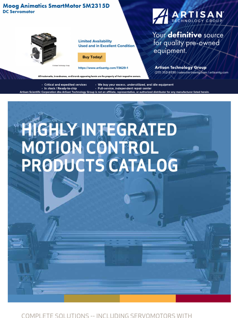 Moog Animatics SmartMotors SM2315D Manual | PDF | Computing | Computer Engineering