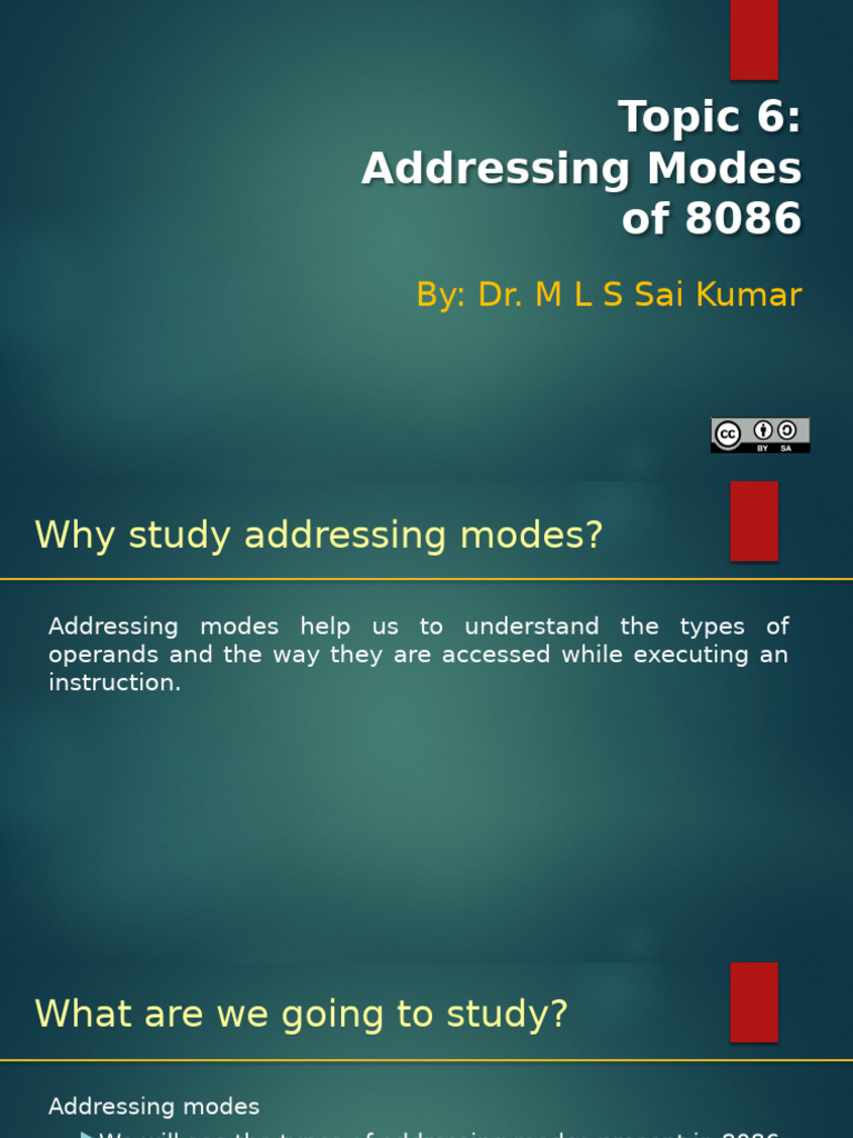 Addressing Modes of 8086 | PDF | X86 Architecture | Integrated Circuit