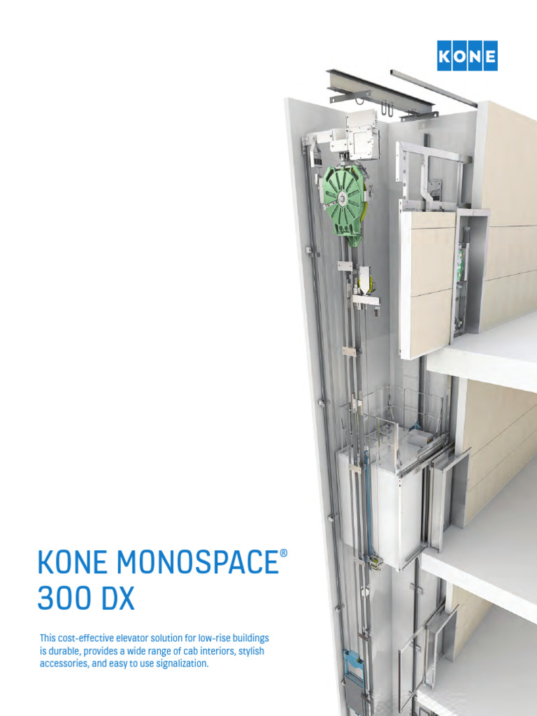 KONE MonoSpace 300 DX Brochure - tcm25-115248 | PDF | Elevator