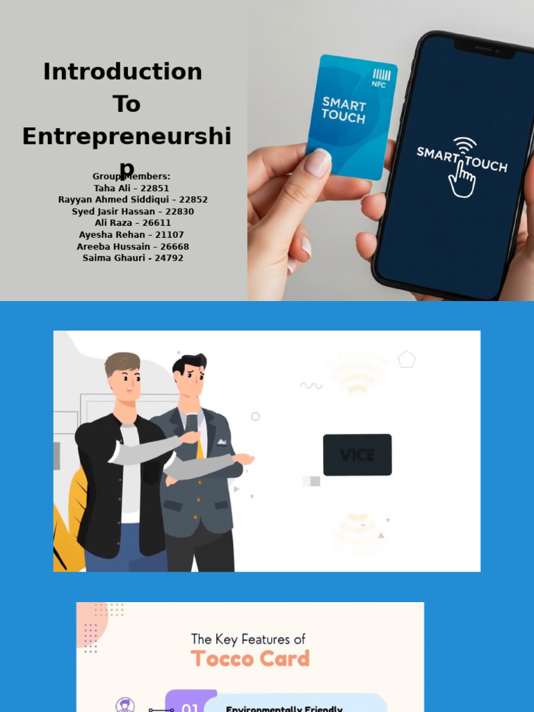 Smart Touch Presentaton | PDF | Smart Card | Computing